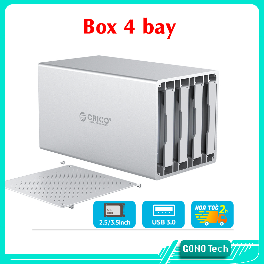 Box SSD HDD 3.5 2.5 inch 4 bay / Hộp đựng ổ cứng to USB 3.0 | Orico ...
