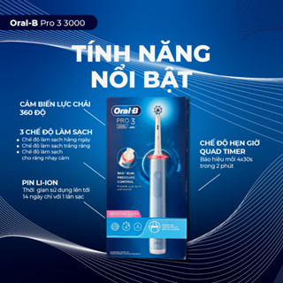 [Made In Germany] Bàn Chải Điện Oral-B Braun Pro 3 3000 - Cảm Biến Lực ...