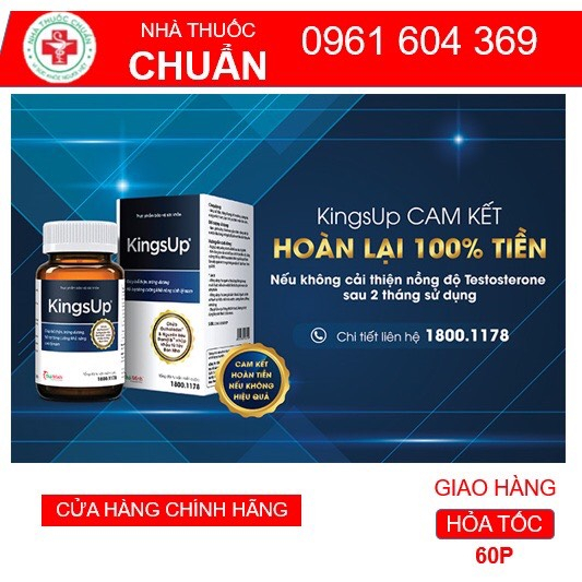 Kingsup 80v ( Hàng chính hãng tích điểm nhận quà )Tăng cường sinh lý ...