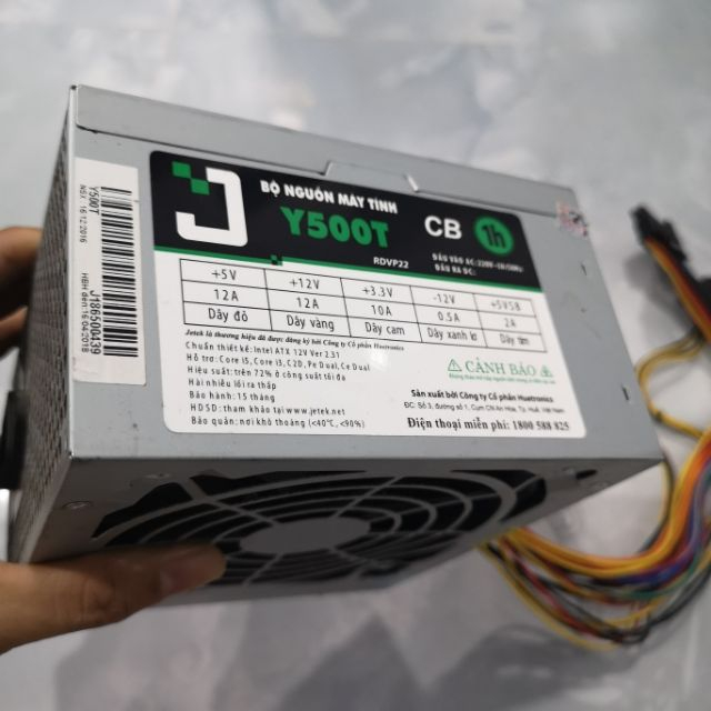 Nguồn PC Jetek S500 Y500T Q300 D650T Cũ | Shopee Việt Nam