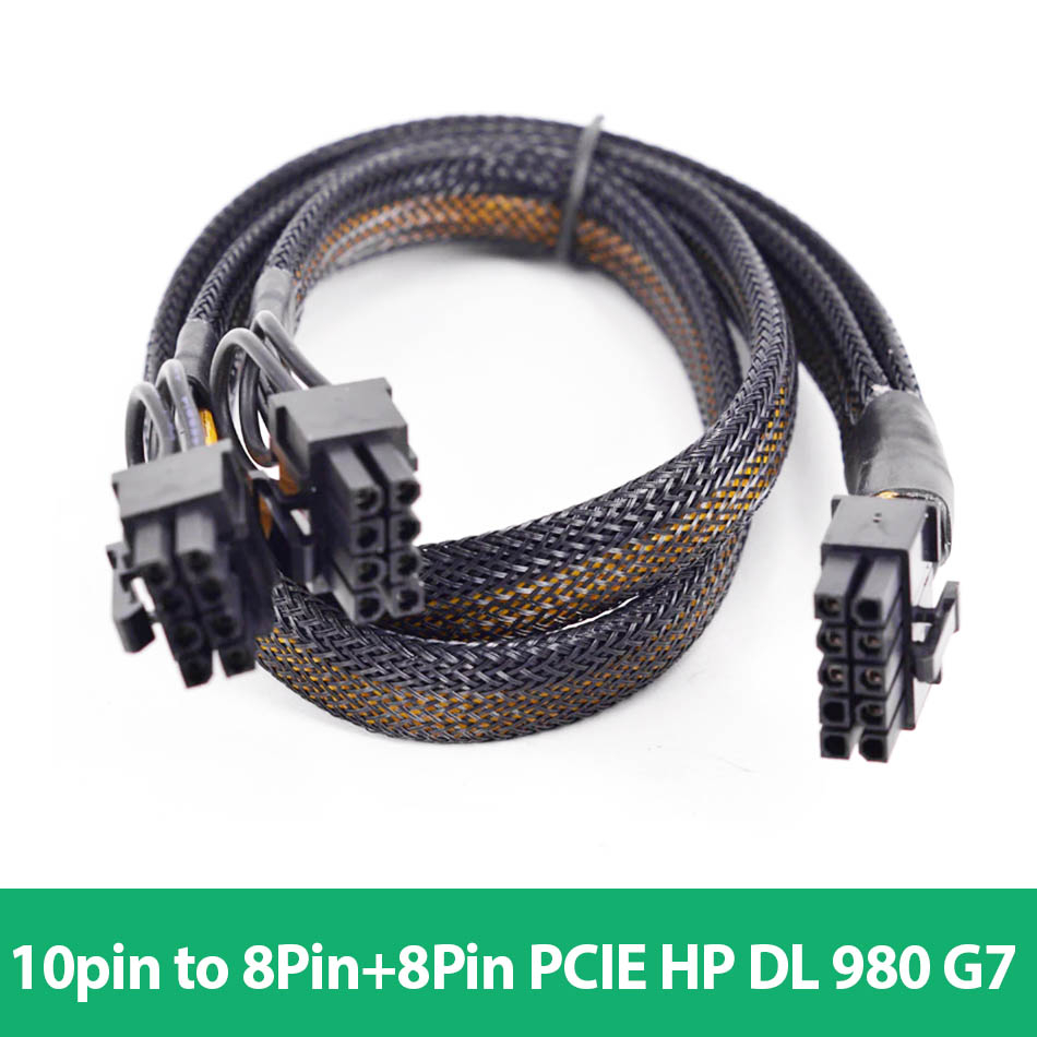 Cáp nguồn 10Pin to Dual 8PIN PCIE VGA HP DL380 DL980 DL580 DL585 G7 ...