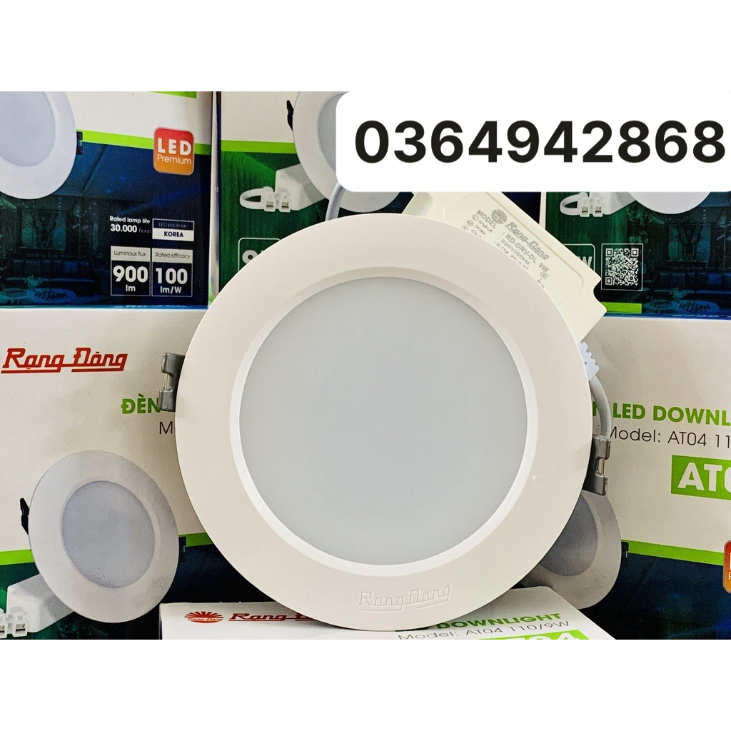 Đèn Led âm trần Downlight D AT04L/(AT04) D90/9W Rạng Đông chính hãng ...