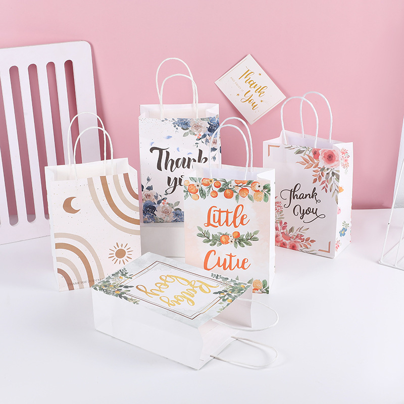 Túi giấy đựng quà tặng cảm ơn xinh xắn, túi thank you, túi đựng quà lưu ...