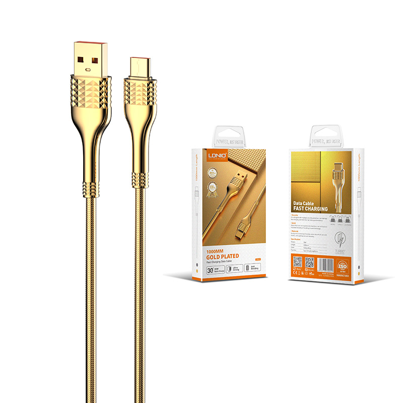 DÂY CÁP SẠC ĐIỆN THOẠI THAI C/ AI PHÔN 30W MÀU VÀNG/XÁM LDNIO LS651 | Shopee Việt Nam