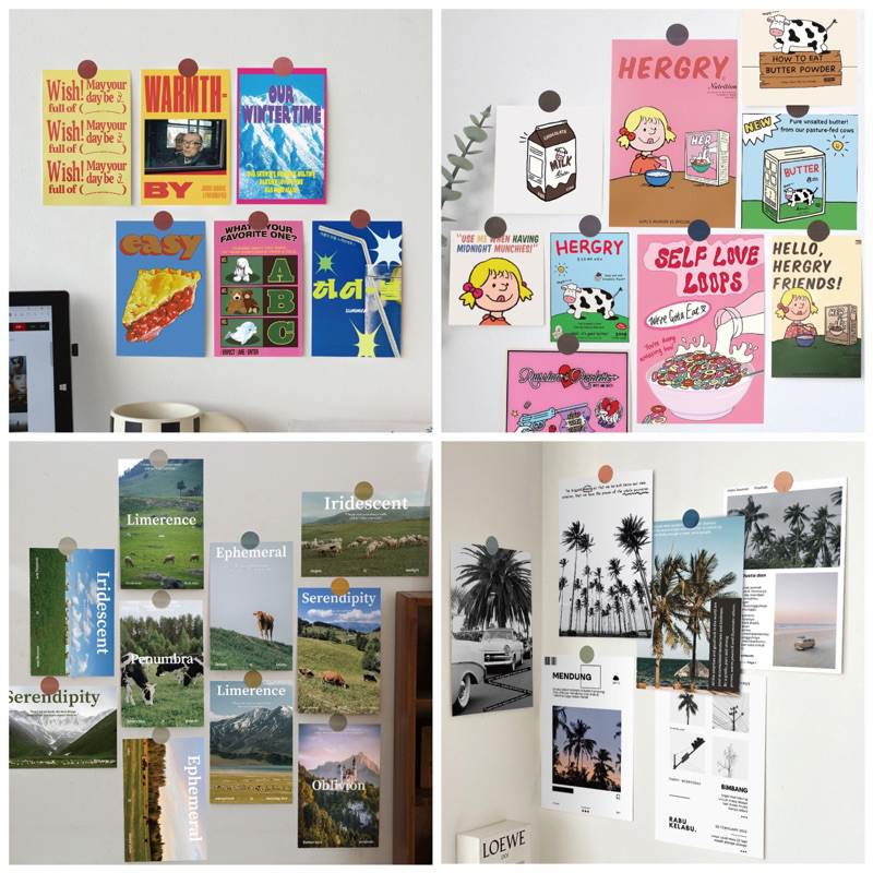 11 set postcard aesthetic đa dạng | Shopee Việt Nam