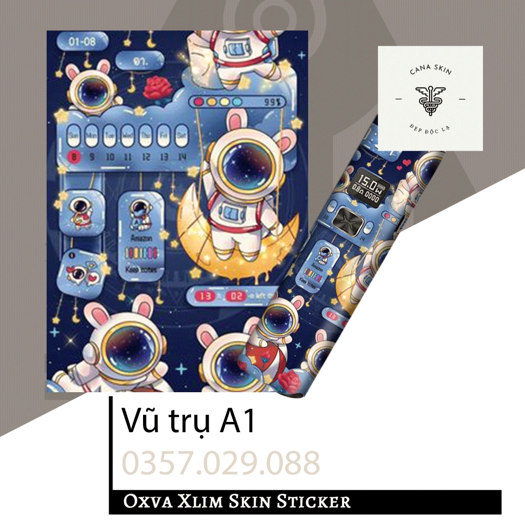 Miếng dán skin cana cho xlim v2/xlim SE / favostix / xtal pro / feelin ...