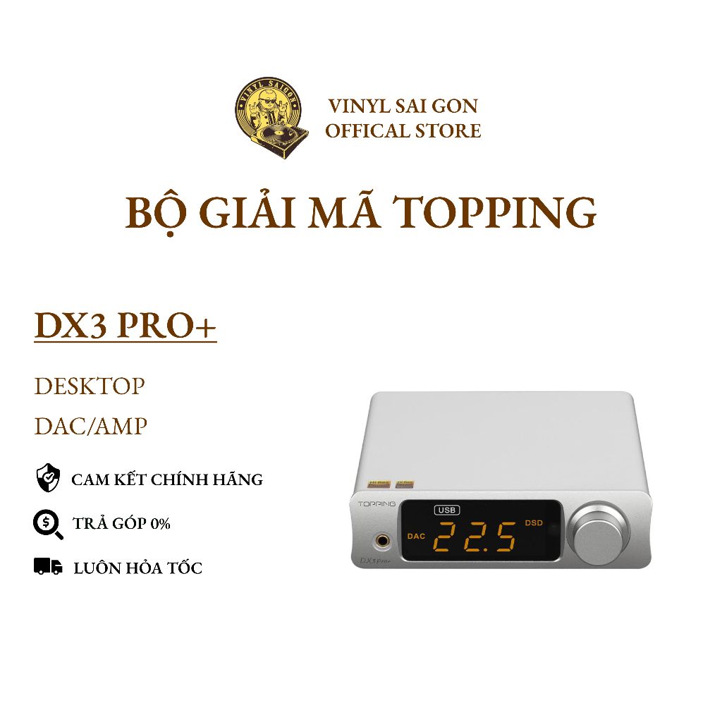 Bộ Giải Mã Dac/Amp Topping DX3 Pro Plus (Silver) - Bảo Hành Chính Hãng ...