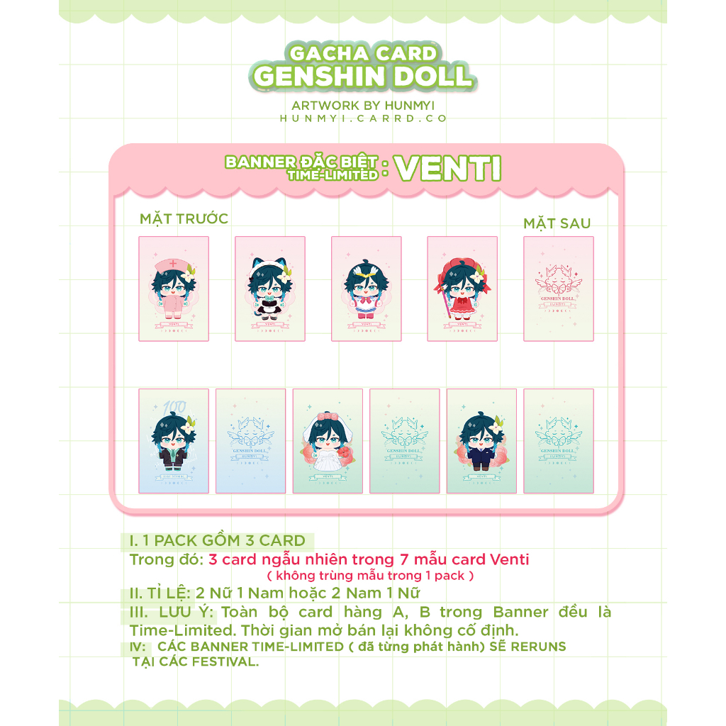 Gacha Card Genshin Doll - Artist: Hunmyi | Shopee Việt Nam