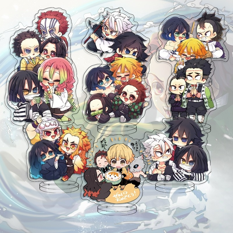 [ORD] SET 9 STANDEE ANIME ONE PIECE, KIMETSU NO YAIBA, GENSHIN IMPACT ...