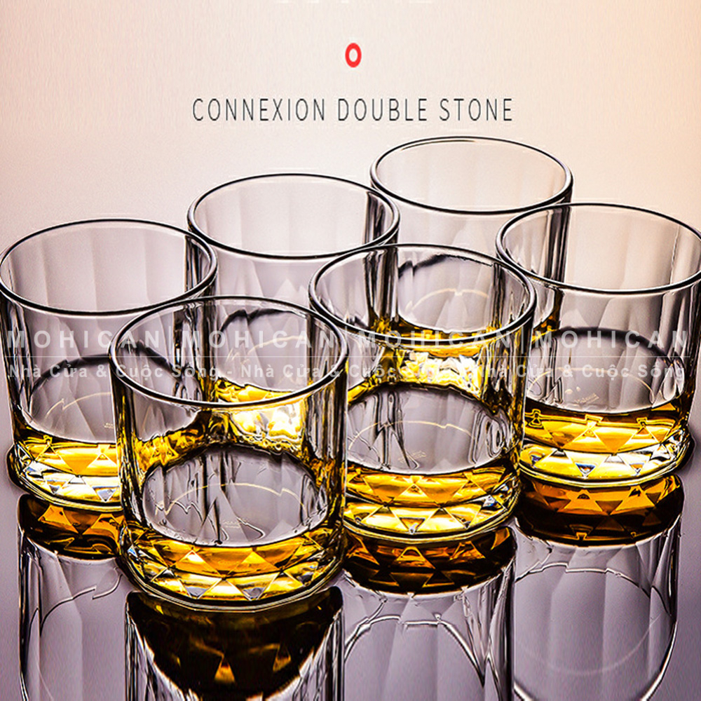 Bộ 6 ly thủy tinh Connexion Double Rock 350ml Ocean P02807 | Shopee ...