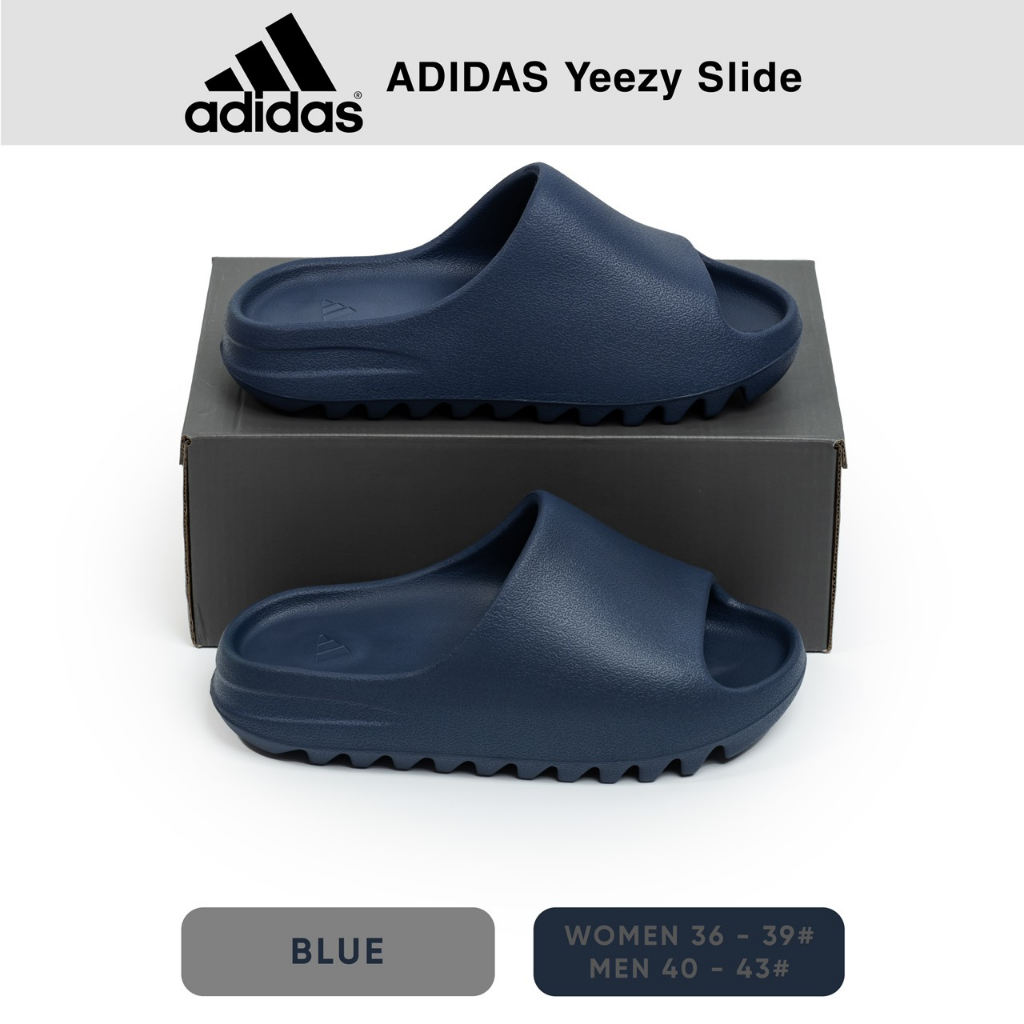 Dép Yz Slide vân nhám 2022 Xanh Than Navy - Fullbox Bản cao cấp ...