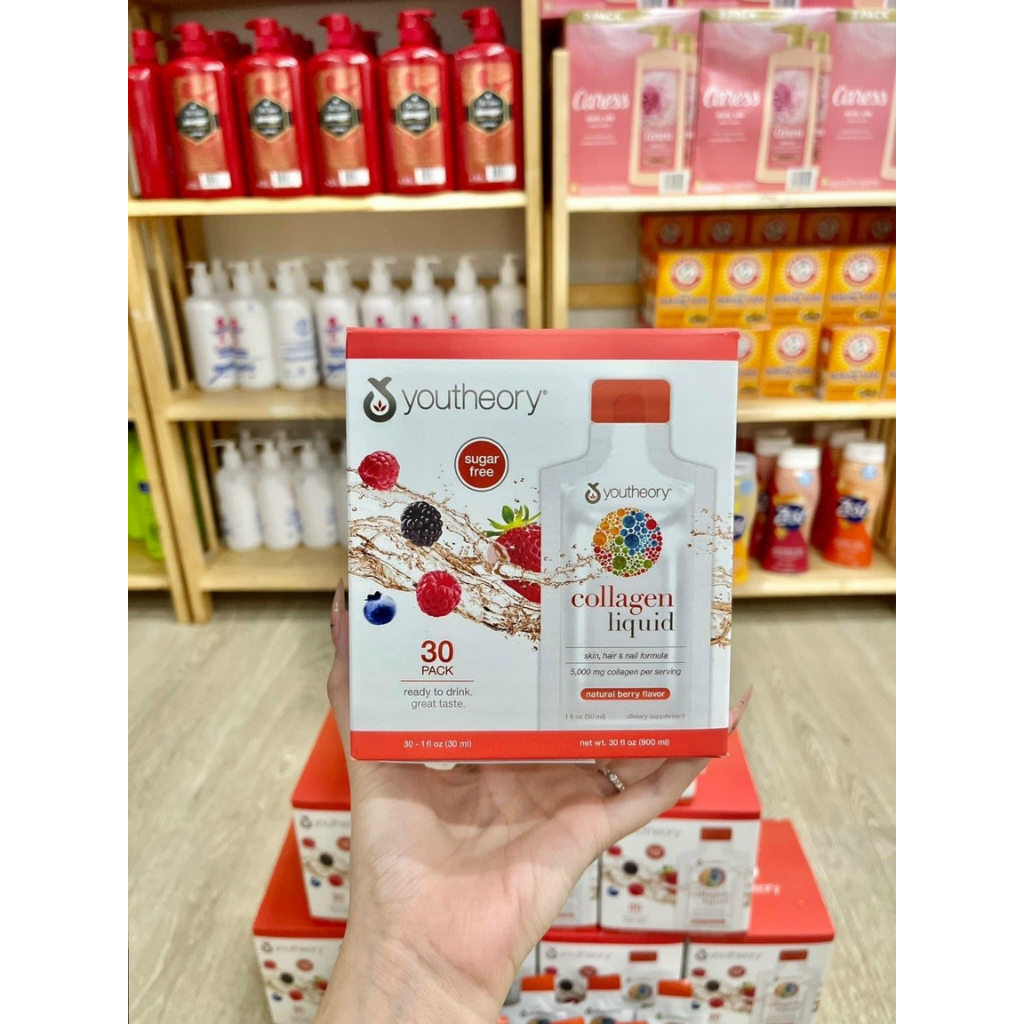 (Date 1/2026) Collagen Nước Vị Dâu Berry Youtheory Collagen Liquid ...