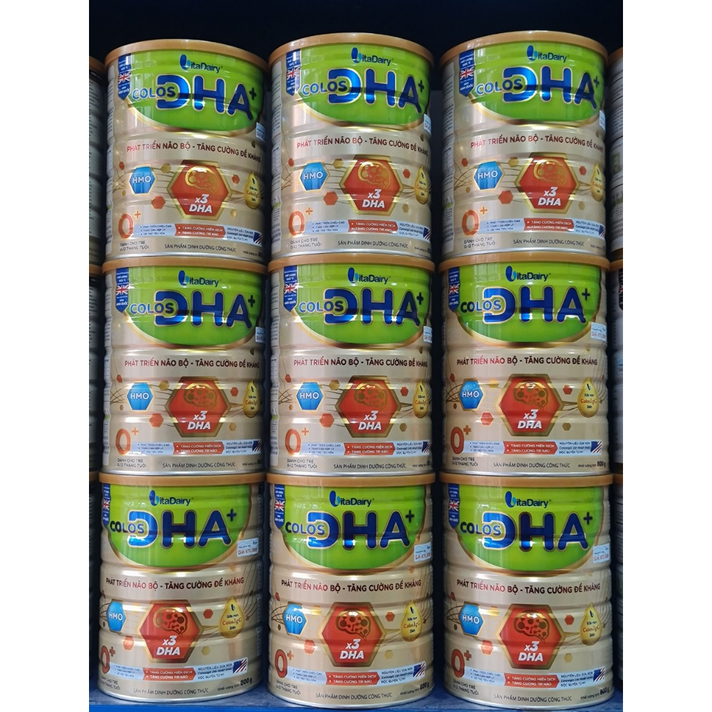 (Combo siêu rẻ + quà) Sữa bột Vitadairy Colos DHA+ 0,1 400g/800g ...
