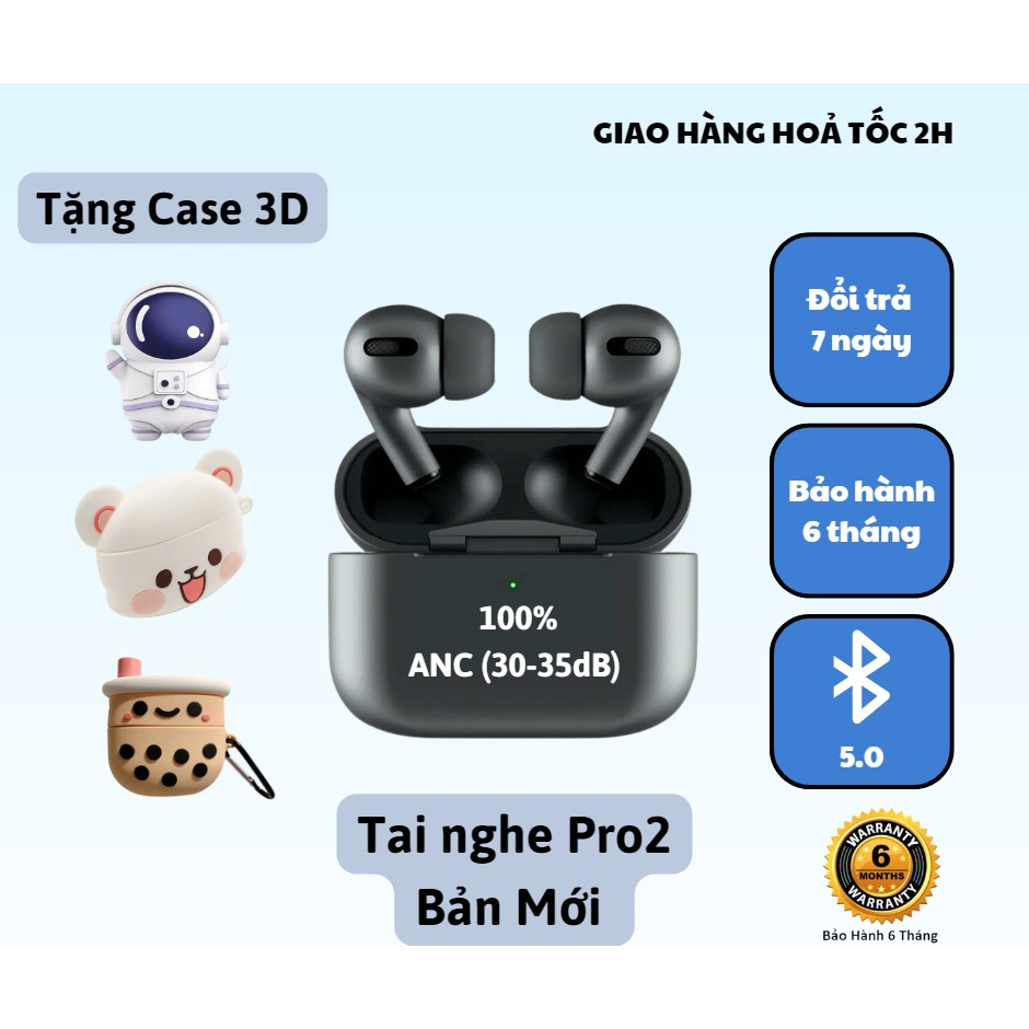Tai Nghe Bluetooth APro Gen2 - ANC - Bảo Hành 6 Tháng - Tặng Case 3D ...
