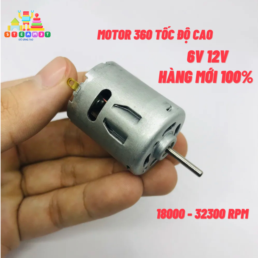 Motor mini DC 3V 6V 12V đủ loại 130/280/365/385/775 xe ô tô, tàu, đồ ...