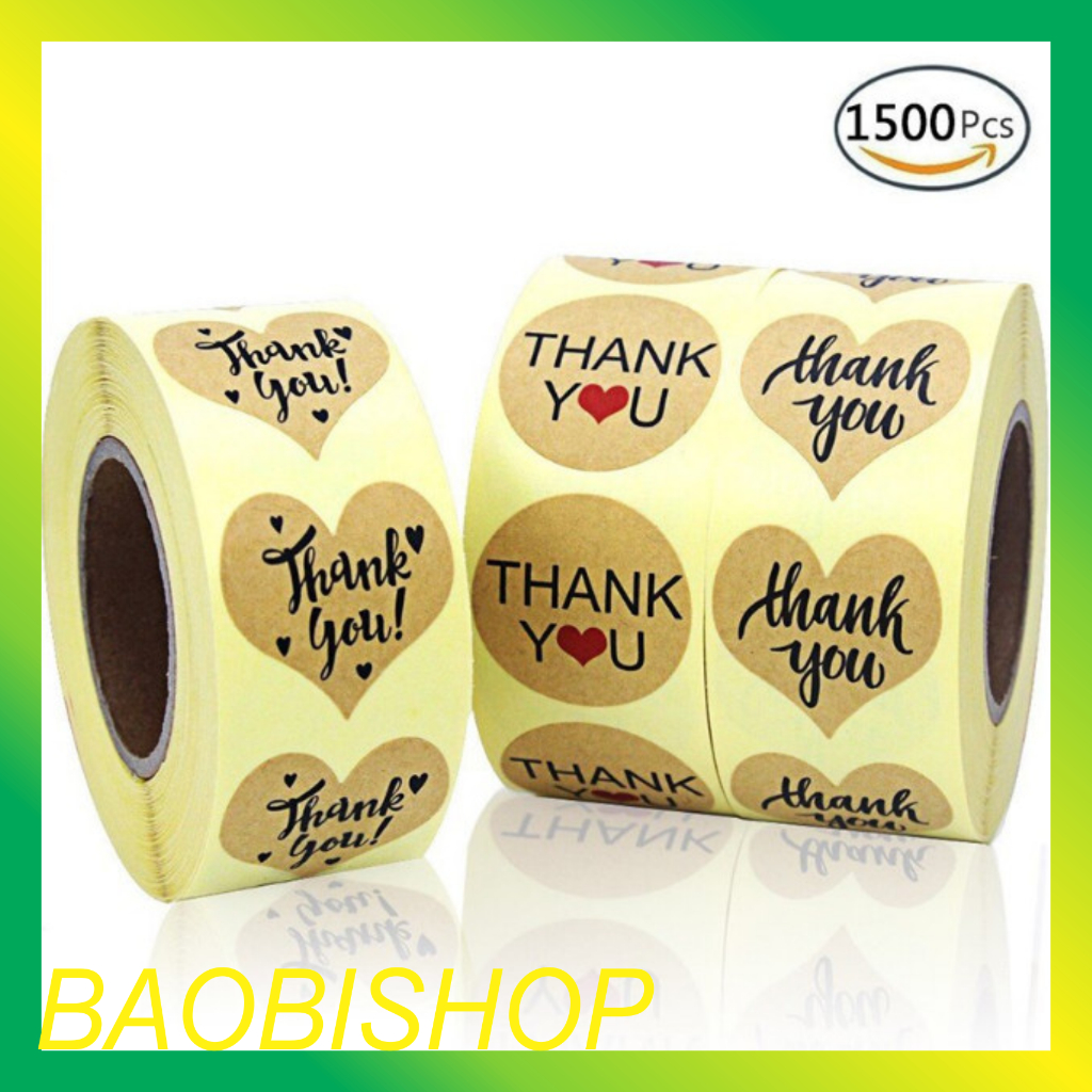 Cuộn Ticker Thank you 50 cái | Shopee Việt Nam