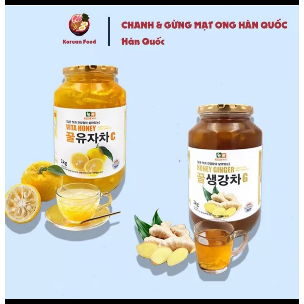 Chanh- gừng mật ong Hàn Quốc 1kg-Hàng nhập trực tiếp. | Shopee Việt Nam
