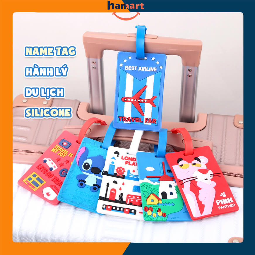Thẻ Hành Lý Name Tag Vali Du Lịch Móc Treo Cặp Sách Balo Cho Bé Đánh ...