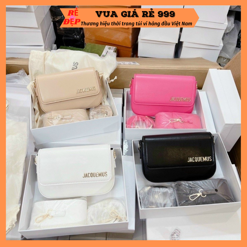 Túi Jacqu nữ bản 2 dây (quai to + quai nhỏ) size 20 kèm hộp hàng qc ...