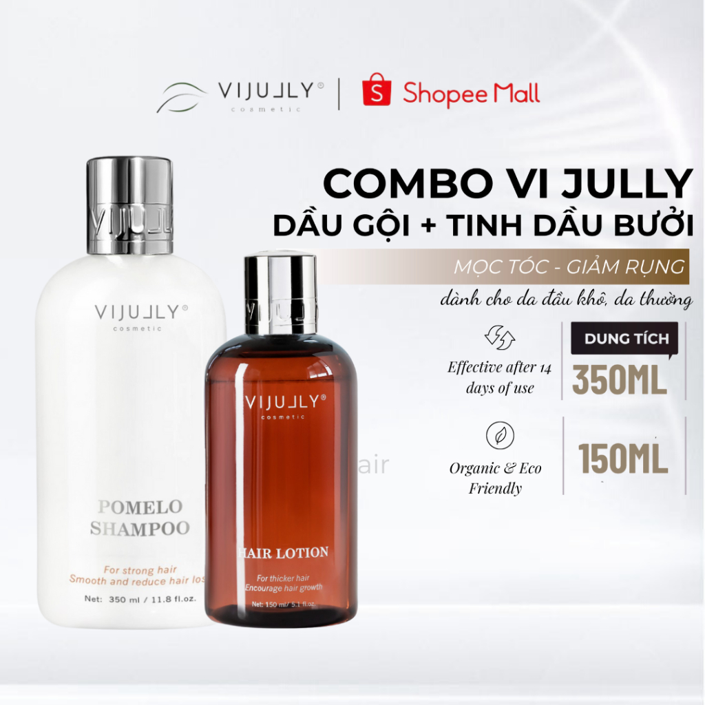 Combo Dầu Gội Và Tinh Dầu Bưởi Vi Jully - Mọc Tóc - Giảm Rụng (Dành Cho ...
