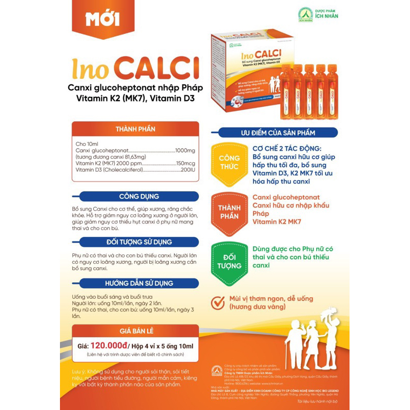 Ino calci - Ích nhân ( vtmk2 và D3) | Shopee Việt Nam