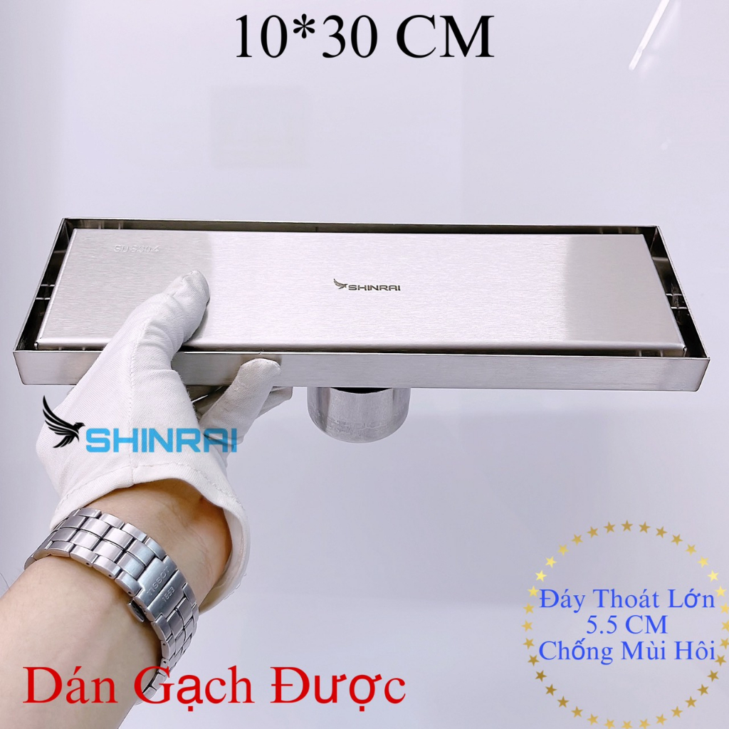 ( 10*30 CM - Có Thể Dán Gạch Được ) Ga Thoát Sàn Dài , Phễu Thoát Nước ...