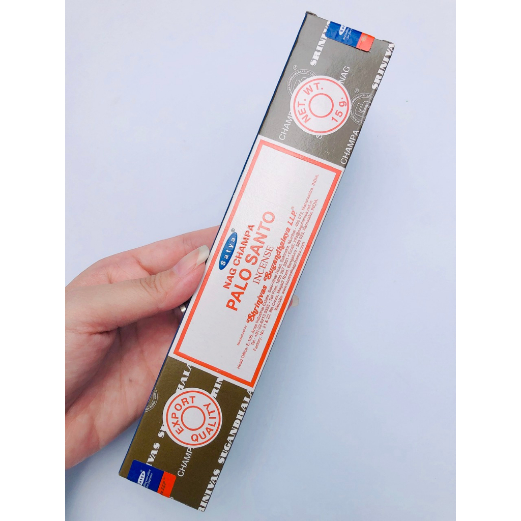 Nhang thơm gỗ trắc xanh Palo Santo Ấn Độ nhang thơm Satya - 15G ...