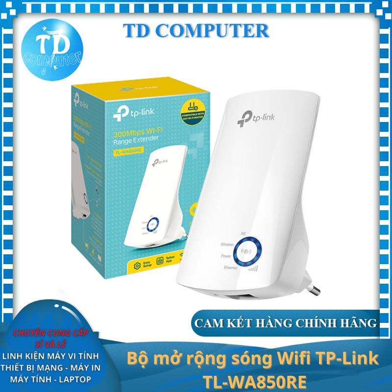 Bộ mở rộng sóng Wifi TP-Link TL-WA 850RE Chuẩn N tốc độ 300Mbps - Hàng ...