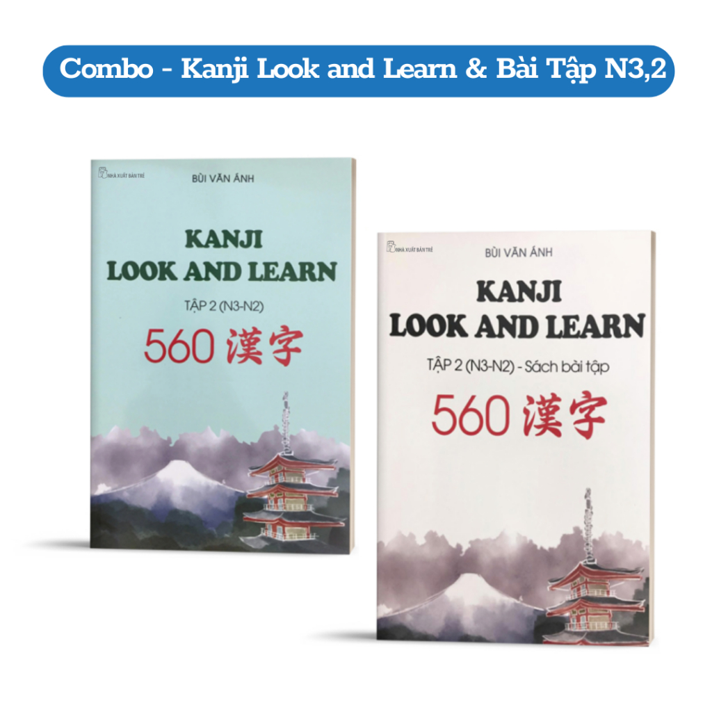 Sách - Combo Kanji Look And Learn 560 Chữ Kanji Bản Dịch Tiếng Việt ...