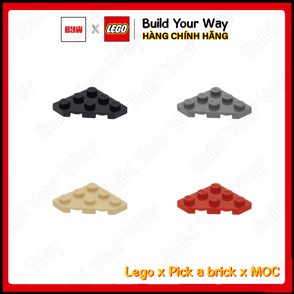 Gạch Lego chính hãng Tấm chéo 3x3 / Part 2450: Wedge, Plate 3 x 3 Cut ...