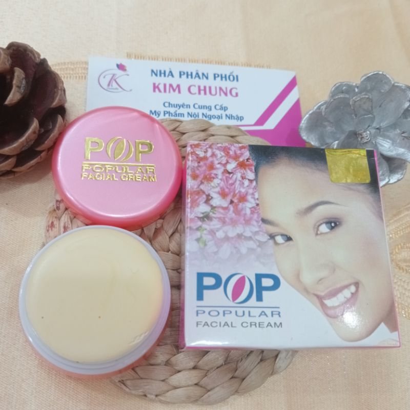 Hộp lẻ ️ Kem dưỡng da POP Popular Faciel Cream 4g | Shopee Việt Nam