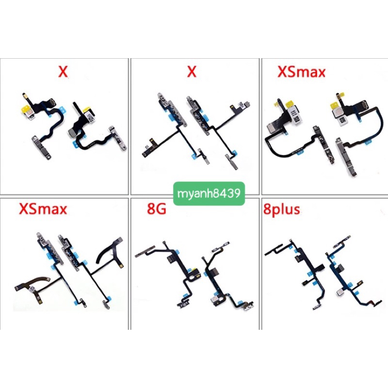 Dây cáp nguồn volume tăng giảm âm lượng 7/7plus/8/8plus/X/Xs/Xsmax/11/12/12pro/12promax | Shopee ...