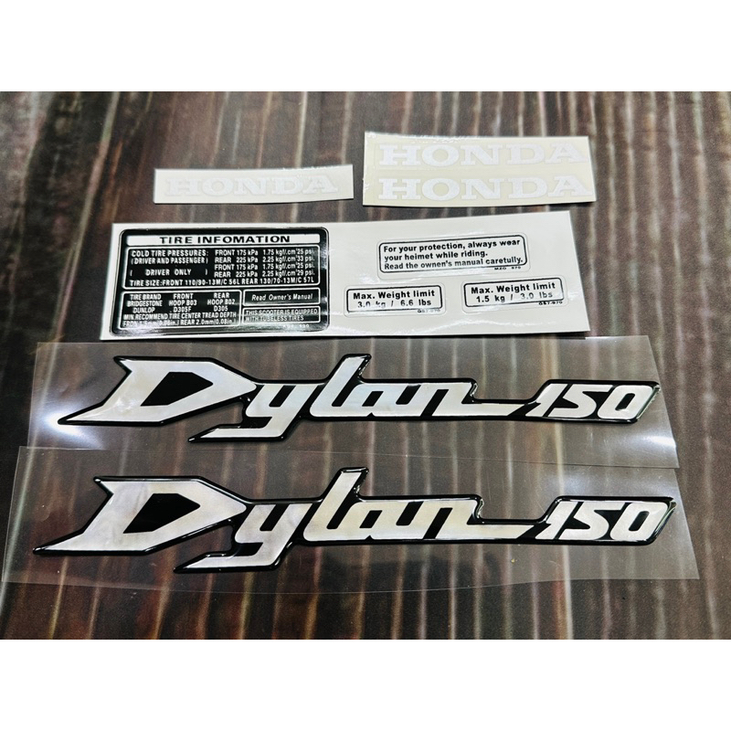 Bộ tem nổi và thông số Dylan 150 Hàng Honda | Shopee Việt Nam