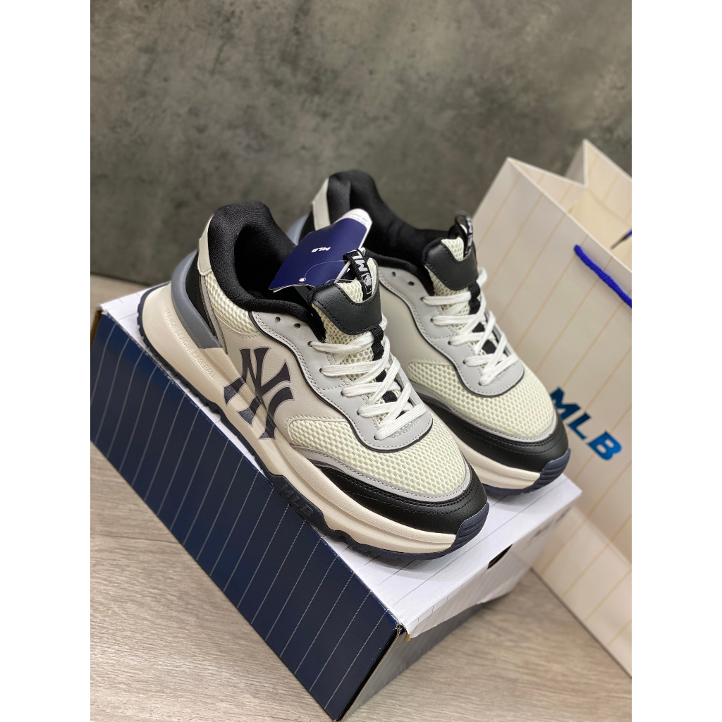 Giày MLB Chunky Runner New York Yankees Black, Sneaker MLB Liner Mid ...