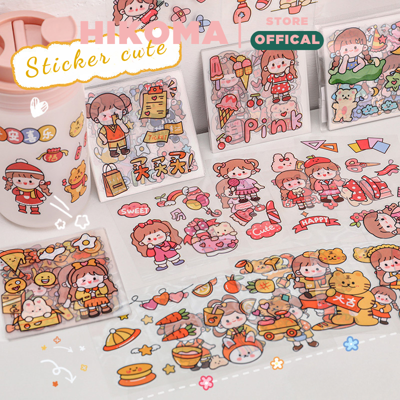 Sticker cute anime dán mũ bảo hiểm,vở,bút đồ dùng học tập / 1 tấm ...