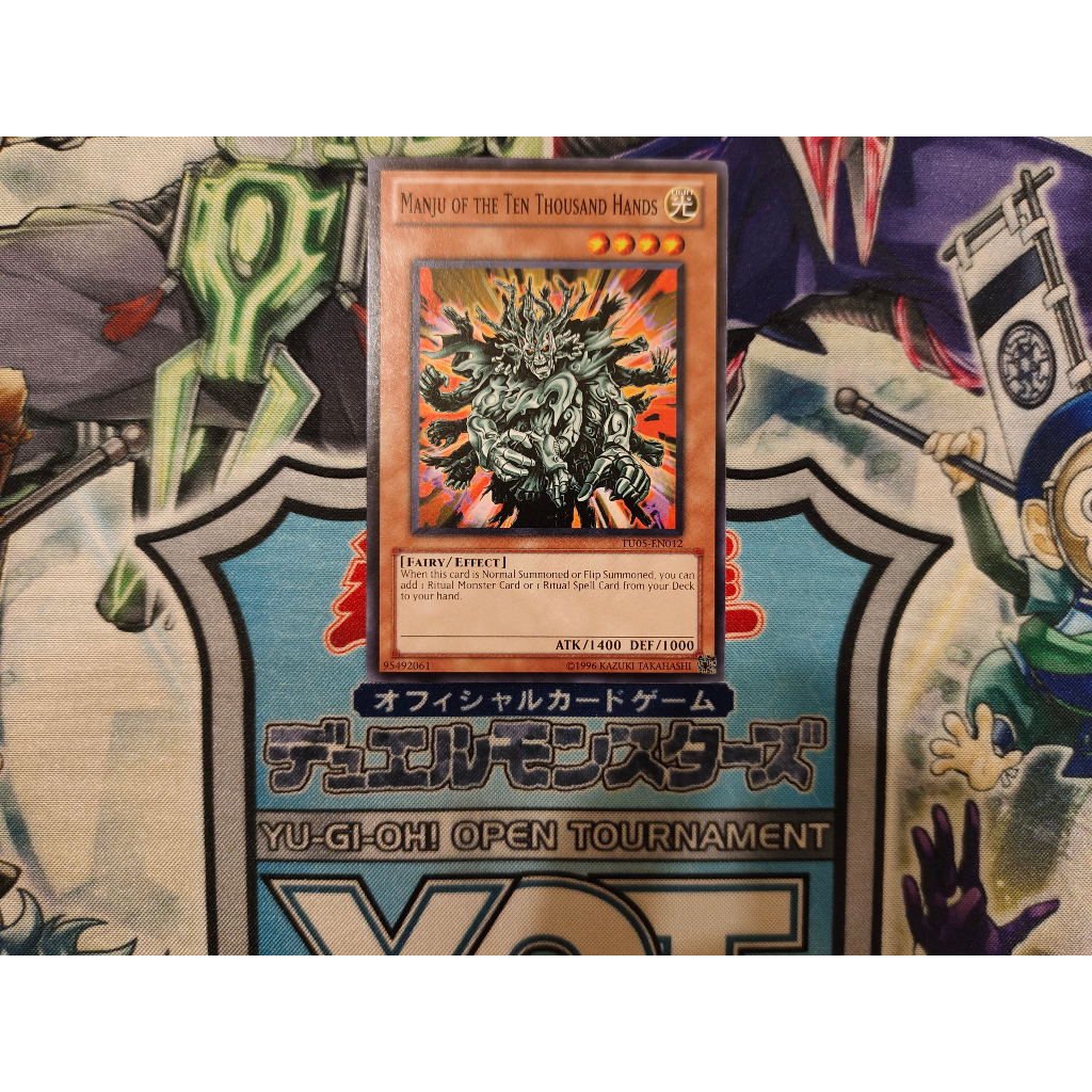 Thẻ bài Yugioh chính hãng Manju of the Ten Thousand Hands - TU05-EN012 ...