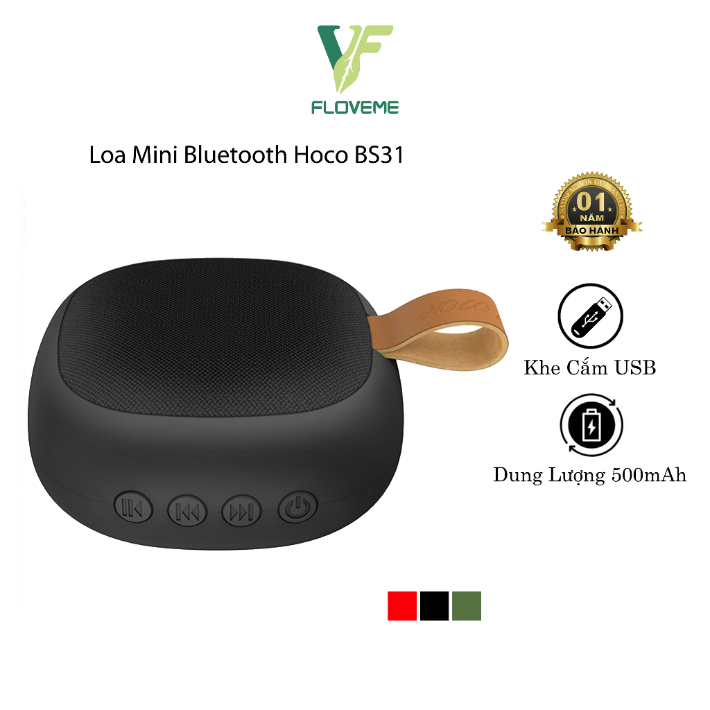 Loa Mini Bluetooth Hoco BS31 - Hỗ Trợ Khe Cắm Thẻ Nhớ, Điều Chỉnh Âm ...