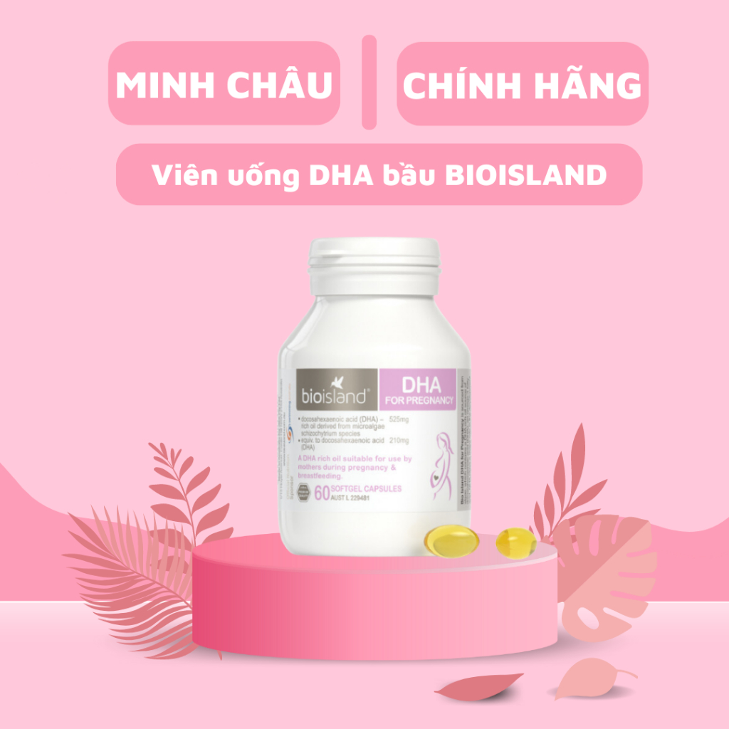 Viên uống Orihiro bổ sung vitamin cho bà bầu bio Island DHA 60 viên | Shopee Việt Nam