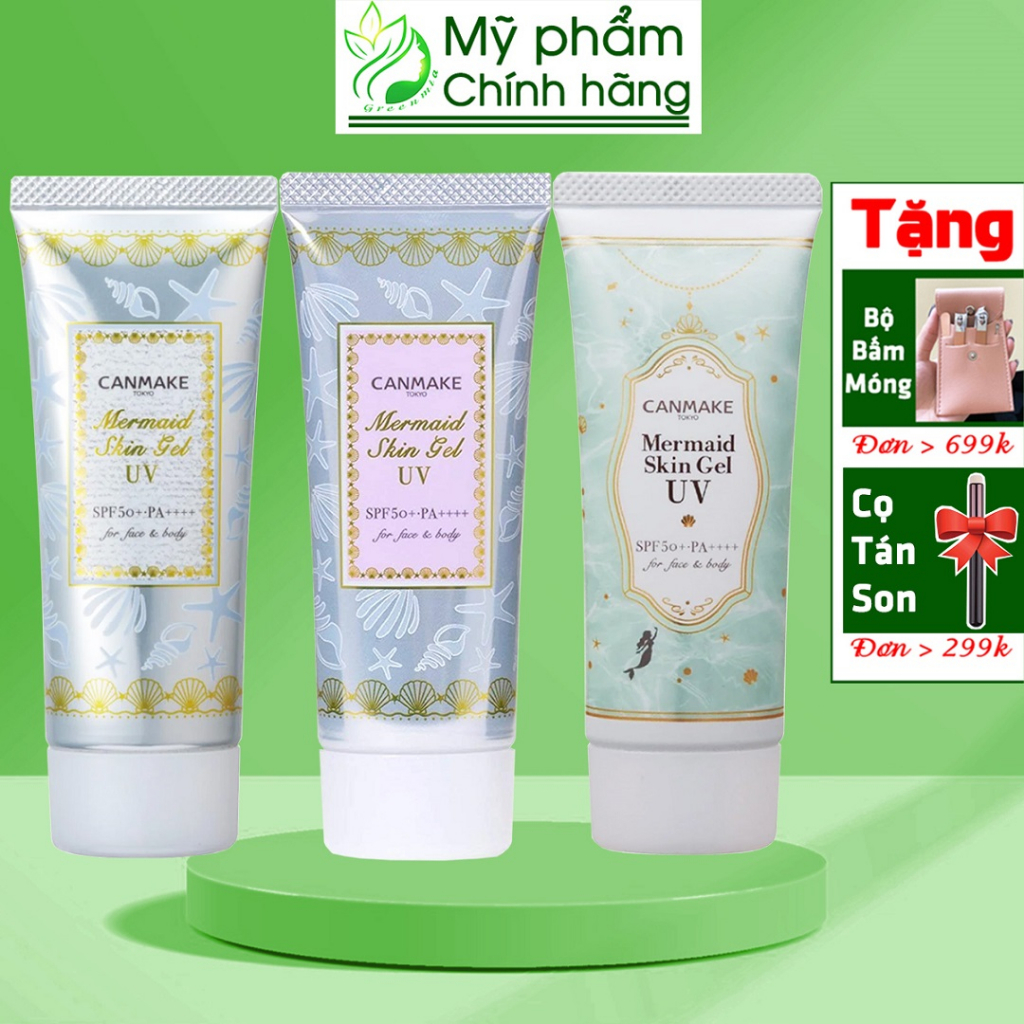 Kem Lót Trang Điểm Chống Nắng Canmake Tokyo Mermaid Skin Gel UV SPF50/PA++++ Nhật - Gel dưỡng ...