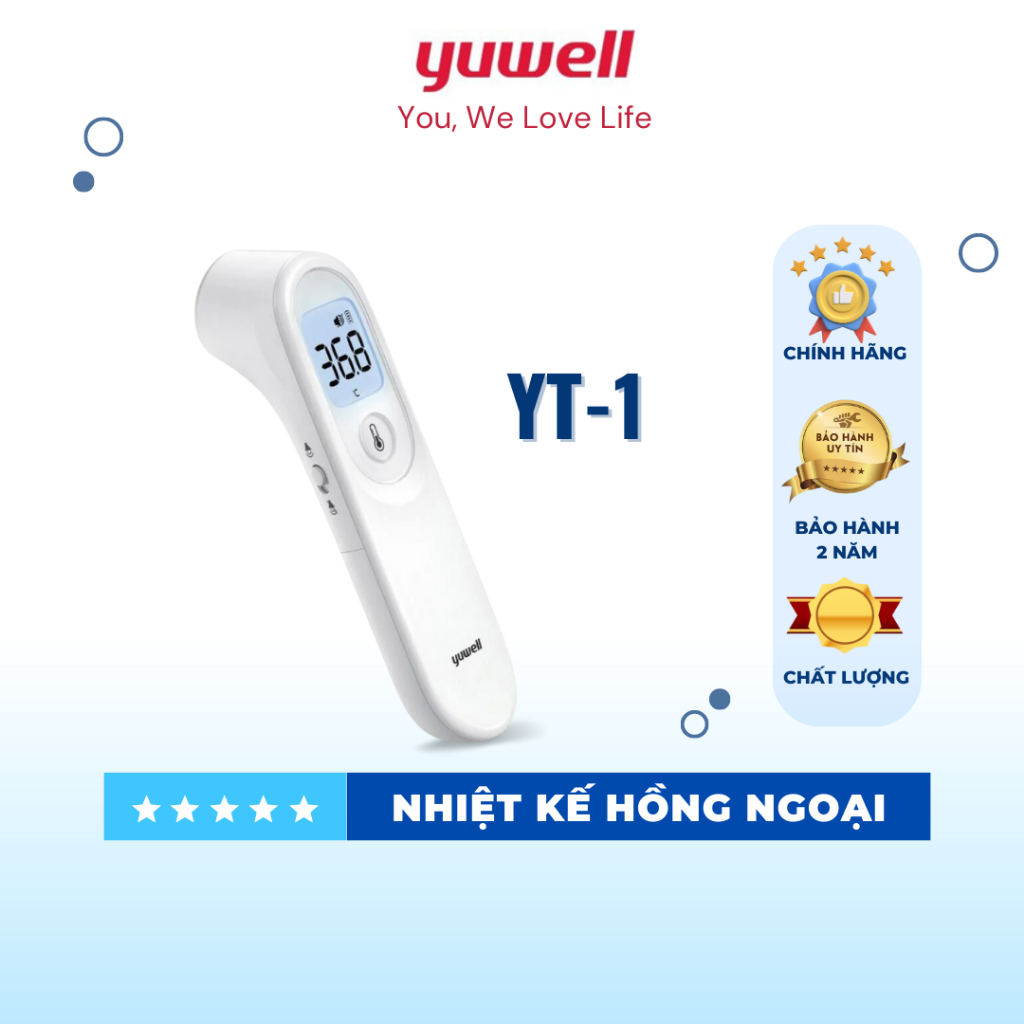 Nhiệt Kế Hồng Ngoại Đo Trán Yuwell YT-1 đo nhiệt độ cơ thể người, không ...