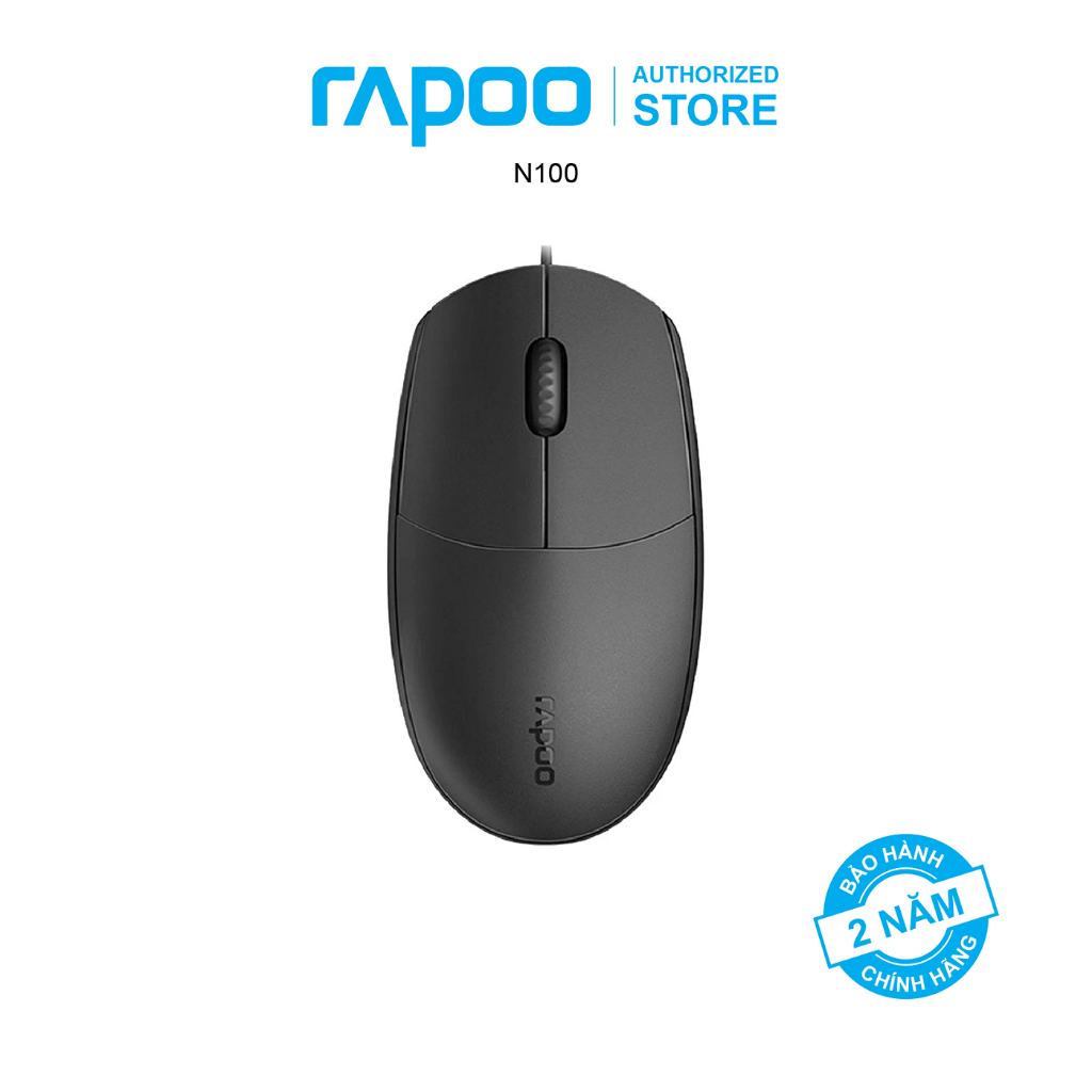 Chuột quang Rapoo N100 kết nốu USB | Shopee Việt Nam