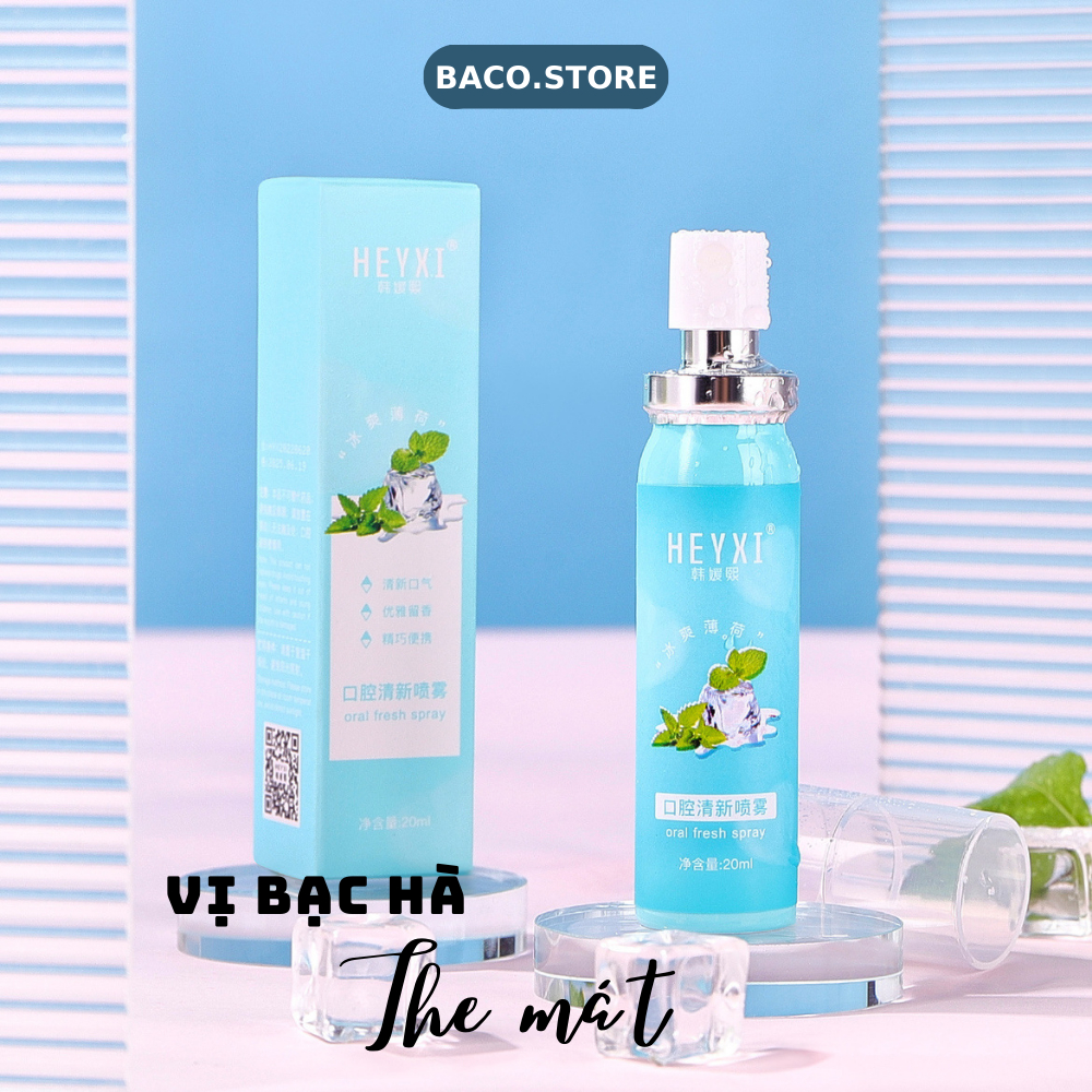 Xịt thơm miệng Heyxi 20ml Hoa Quả Thơm miệng sạch sẽ thơm tho | Shopee ...