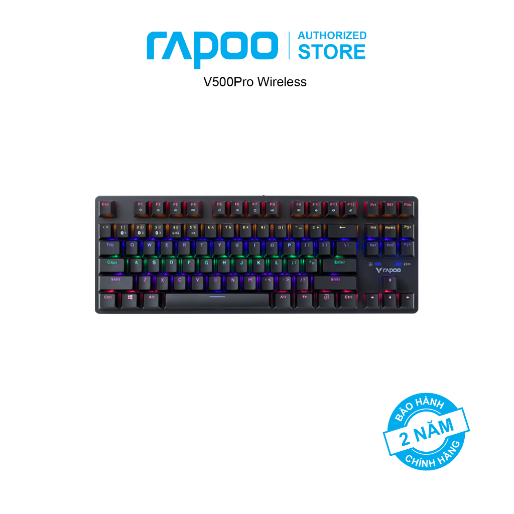 Bàn Phím cơ Rapoo V500pro87 - Kết Nối Không Dây Cổng USB, Pin Lithium ...