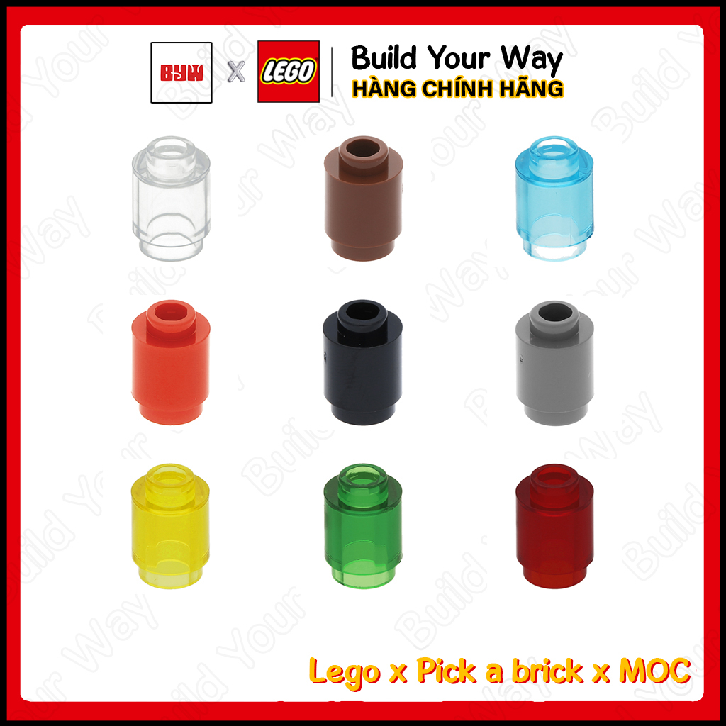 Gạch Lego chính hãng trụ tròn rỗng 1x1 / Part 3062b: Brick, Round 1 x 1 ...