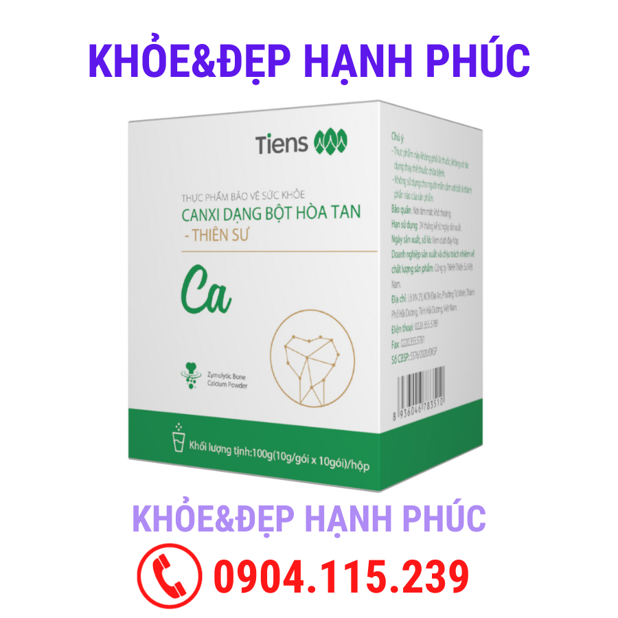 Canxi đại chúng Tiens dạng bột hòa tan - Thiên Sư – 10 gói/hộp | Shopee ...