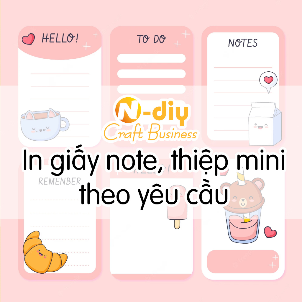 [N-diy] Giấy note in theo yêu cầu, chèn được ảnh bạn muốn | Shopee Việt Nam