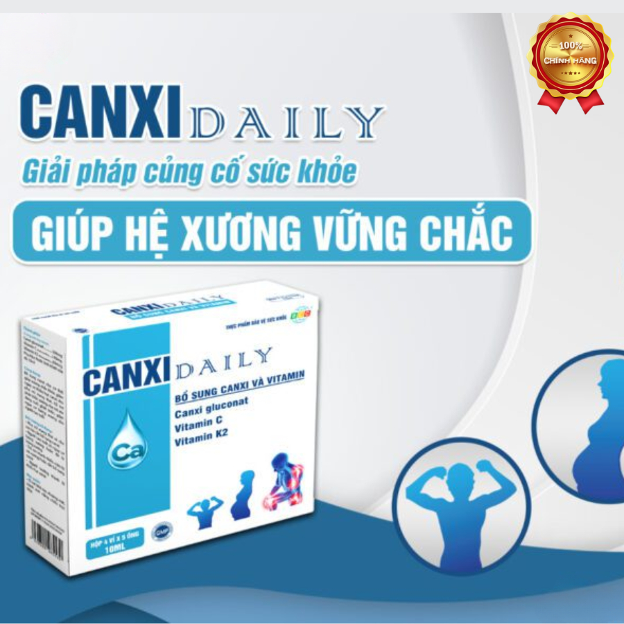Canxi Daily Hộp 20 Ống - Hỗ Trợ Phát Triển Chiều Cao ở Trẻ | Shopee ...