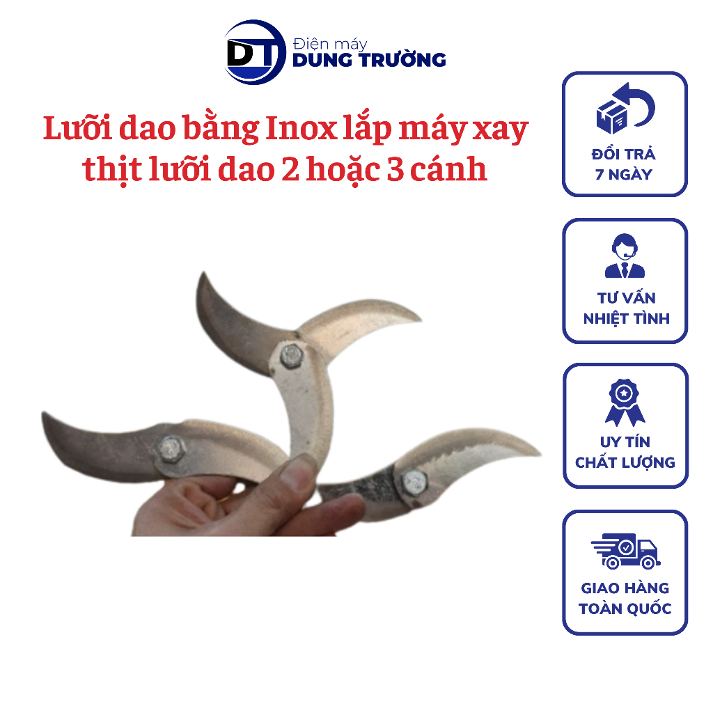 Lưỡi Dao Bằng Inox Lắp Cho Máy Xay Thịt Đa Năng Lưỡi Dao 2 Hoặc 3 Cánh ...