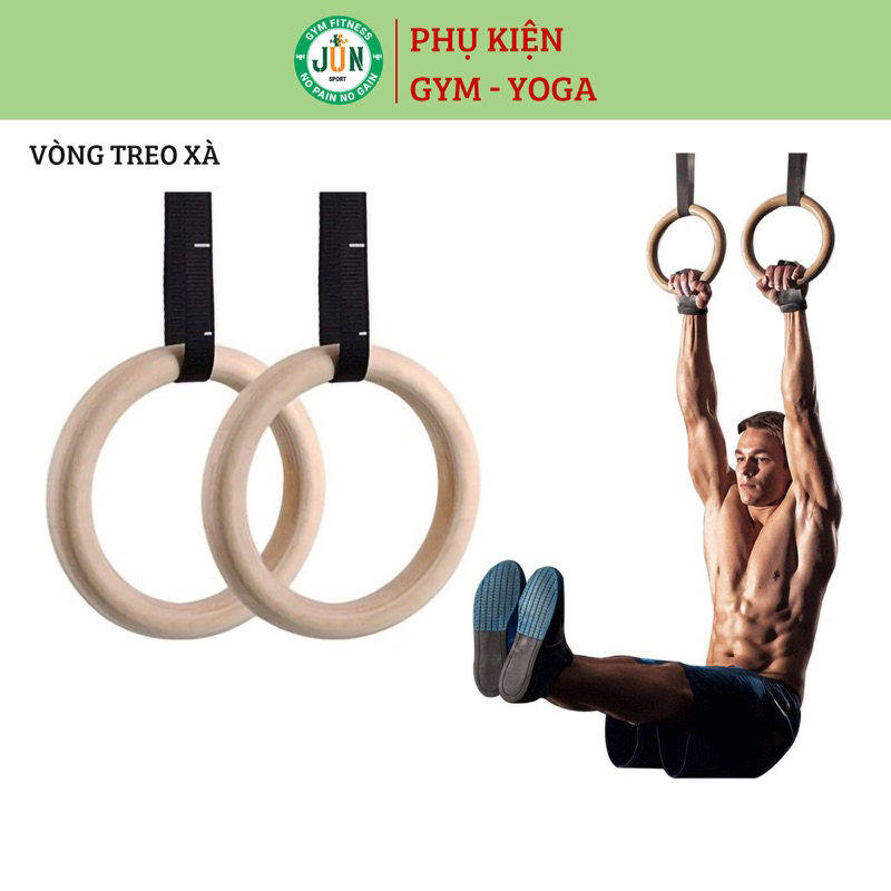 Bộ 2 Vòng Treo Gymnastic Rings Hỗ Trợ Tập Dip Với Xà Đơn, GYM Ring ...
