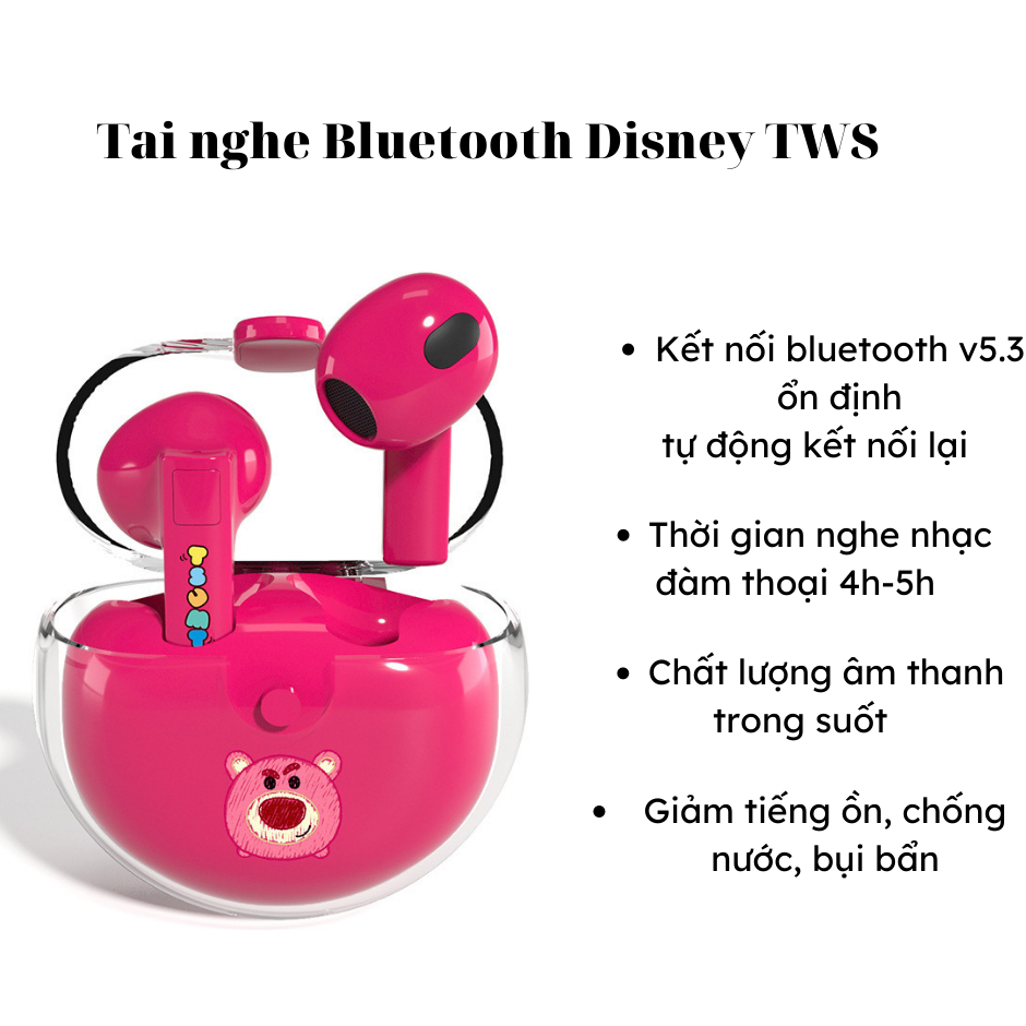 Tai nghe bluetooth DISNEY TWS màu sắc đa dạng hợp thời trang | Shopee ...